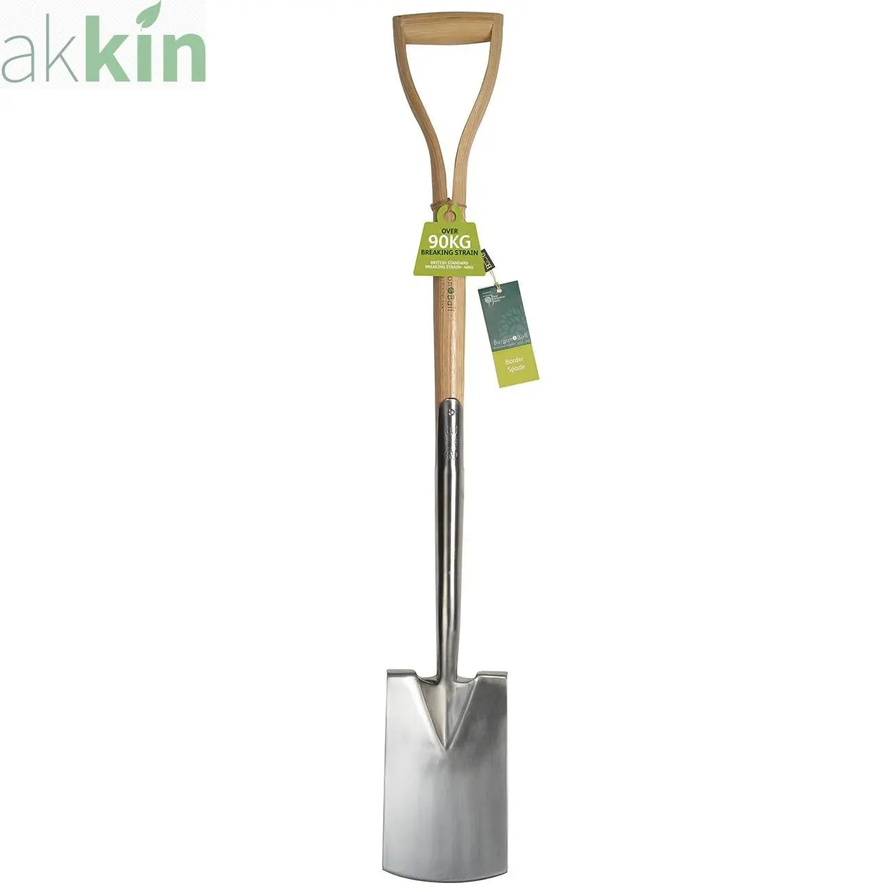 RHS Stainless Border Spade - AK Kin Garden Supplies – House, Home & Garden